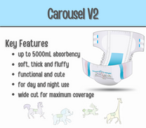 Carousel V2 Diapers | ABDL Diapers | TREST Care