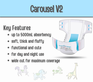 Carousel V2 Diapers | ABDL Diapers | TREST Care
